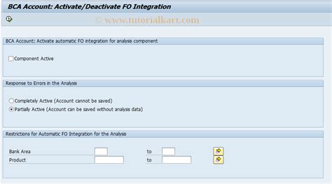 RMIBKKA SAP Tcode BCA Account FO Integration Actual Inact Transaction Code