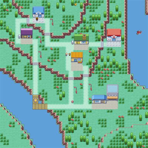 Random Terrain Generator Programmed In Python Using The Assets Of Pokémon Fire Red Not A