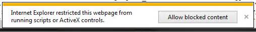 C How To Prevent Ie From Showing Internet Explorer Restricted This
