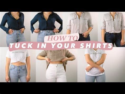 How To Tuck In A Shirt T Shirt Chunky Sweater Button Down Shirt Valentina Arjona Tucked