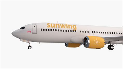 Sunwing Boeing 737 Max 8 3d Model Download Airliner On