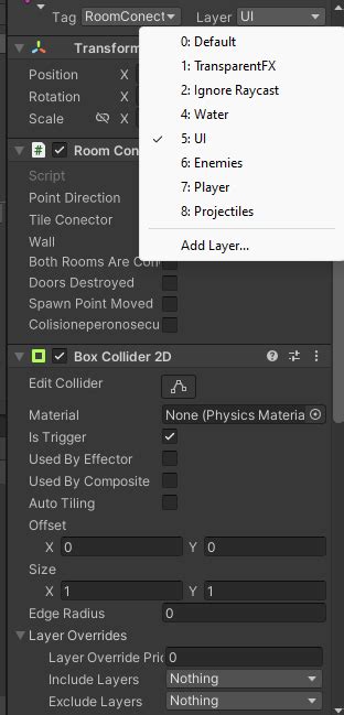 gameobject is not detected when using physics2d overlappointall