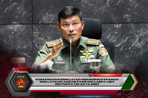 Kodiklat Tni Ad Komandan Kodiklatad Memimpin Paparan Rgb Latihan Ancab Pasis Dikcabpa Abit
