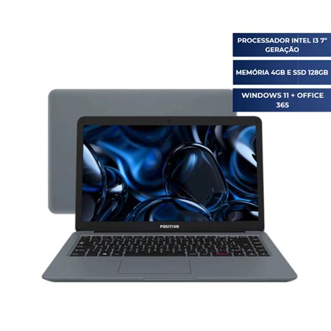 Notebook Positivo Processador I3 7020u Memória 4gb Ssd 128gb Windows 11