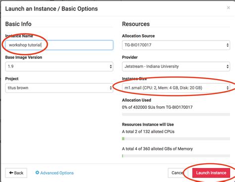 Booting A Jetstream Computer Instance For Your Use — 2017 Ucsc