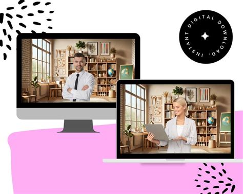 Teacher Virtual Office Background Back To Babe Principal Counselor Virtual Meetings Globe