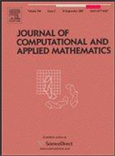 Journal Of Computational And Applied Mathematics EVISA S Journals Database