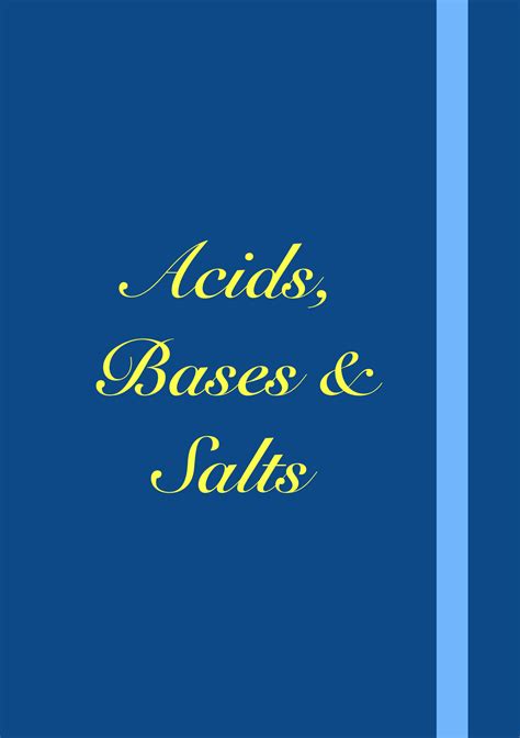 SOLUTION Ch 2 Acids Bases And Salts 1 Studypool