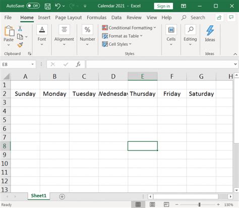 How To Make An Excel Calendar Guide With Templates