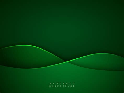 Premium Vector Dark Green Abstract Background With Wavy Paper Cut And