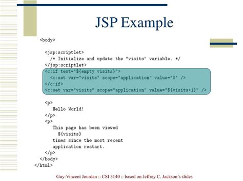 Ppt Separating Programming And Presentation Jsp Technology