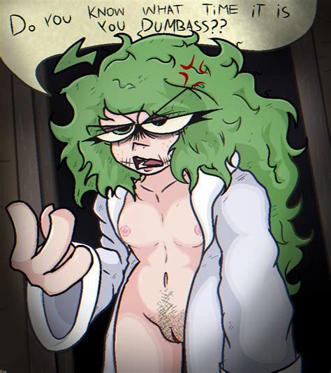 rule 34 1girls breasts ezik artist female green hair pussy speech