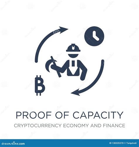 Proof Of Capacity Vector Icon On White Background Flat Vector Proof Of Capacity Icon Symbol