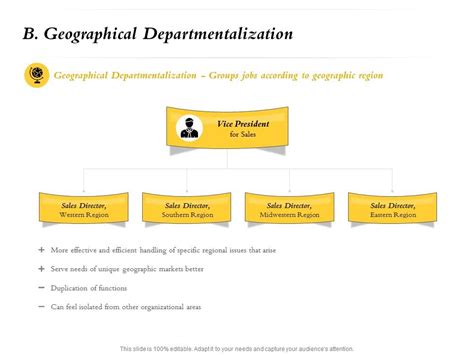 Geographical Departmentalization Southern Ppt Powerpoint Presentation