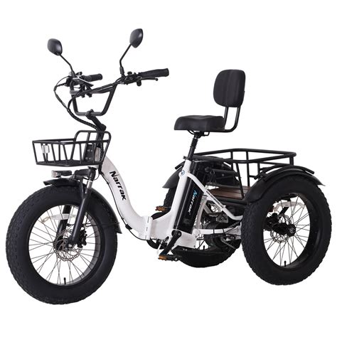S180 Folding E Trike Hydraulic Diff 50 Mi Narrak Narrak E Bike