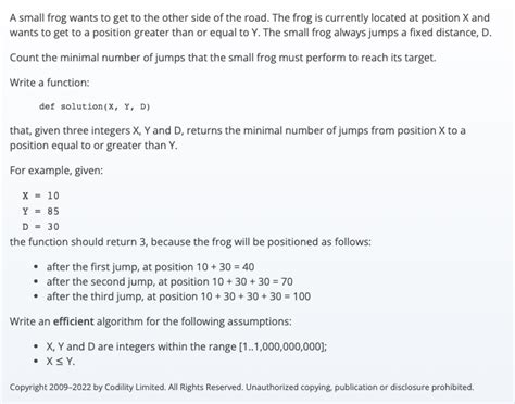 Code Kata 코딜리티 Codility Lesson3 — Frogjmp Sunriv Blog Medium