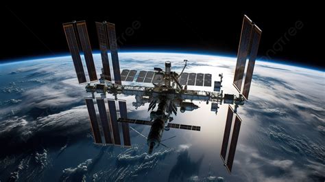 국제우주정거장의 사진 우주 정거장 사진 우주 정거장 과학 배경 일러스트 및 사진 무료 다운로드 Pngtree