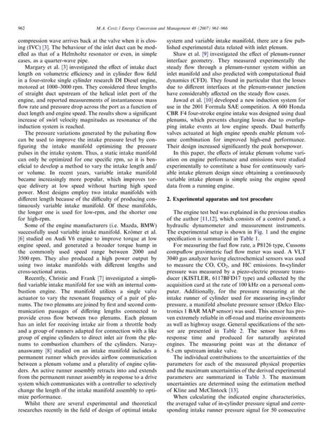 Intake Plenum Volume Pdf Performance Cars Auto Type