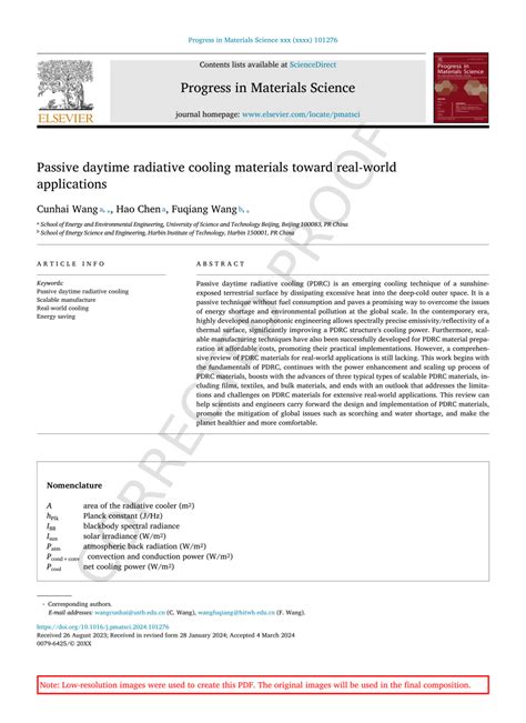 Pdf Passive Daytime Radiative Cooling Materials Toward Real World