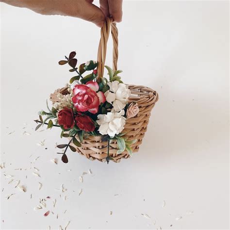 Flower Girl Baskets Wicker Baskets Twig Baskets Rustic Baskets