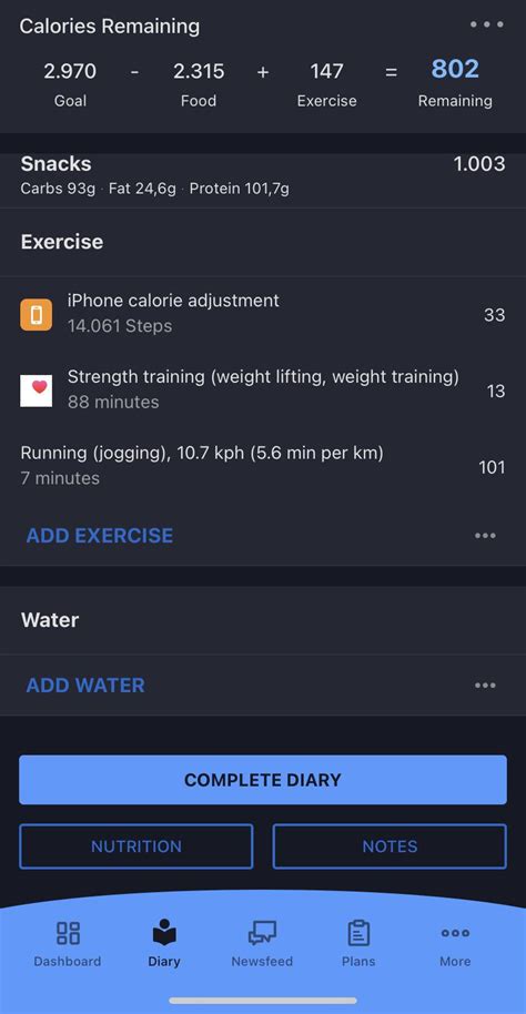 Strong Doesnt Write Calories Correctly On My Fitness Pal And Health
