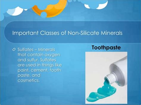 Haiways Silicate And Non Silicate Mineral Presentation Pptx Chemistry Science
