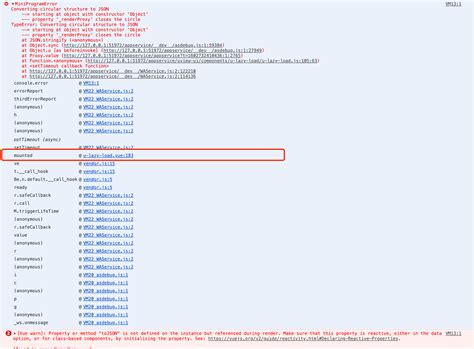 U Lazy Load 组件使用在mac最新版微信开发者工具上一直报错：property Or Method Tojson Is Not