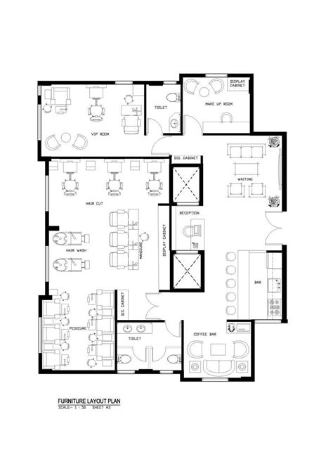 Entry 20 By Akram78bd For Beauty Salon Interior Layout And Furniture