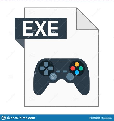 Modern Flat Design Of Exe File Icon For Web Stock Vector Illustration Of Label Application