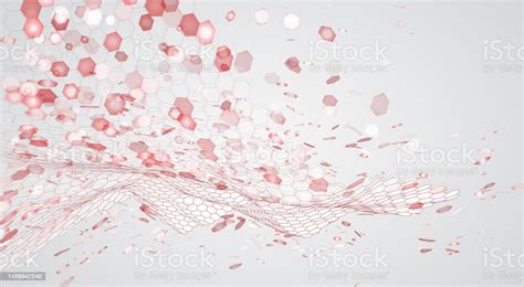 육각형과 추상적 인 벡터 배경 가상 세계의 풍경과 풍경 3d 디자인 3차원 형태에 대한 스톡 벡터 아트 및 기타 이미지 3차원 형태 Brand Name Video