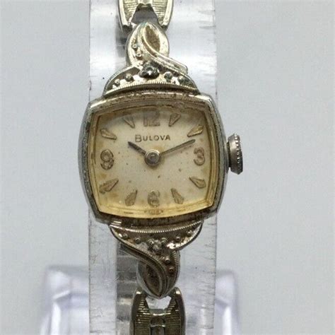 Vintage Bulova Watch Women 18mm 10k Rolled Gold Plate Cocktail Manual