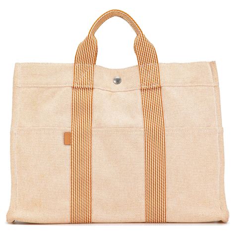 Brown Hermès Fourre Tout Mm Tote Bag Cloth Ref1874705 Joli Closet