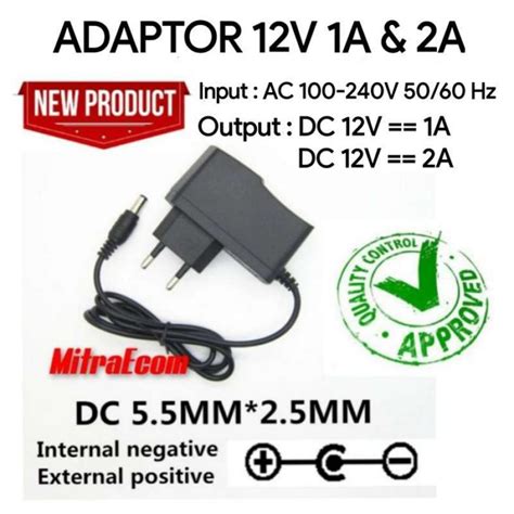 Promo Adaptor 12v 1a Adaptor 12v 2a Cctv Stb Power Supply Ac Ke Dc