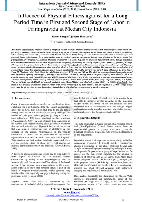 Pdf Licensed Under Creative Commons Attribution Cc By Influence Of Physical Fitness Against