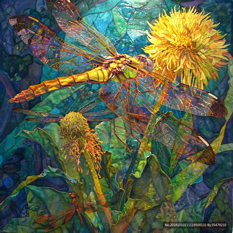 Ai创作图蒲公英水粉画 绘画作品蜻蜓插画 蒲公英油画 蒲公英艺术油画 秋天向日葵蝴蝶装饰画 花卉昆虫装饰画 金菊抽象画 蒲公英抽象画 蒲公英艺术画 蒲公英花装饰画 水彩金丝皇菊 蒲公英美术绘画