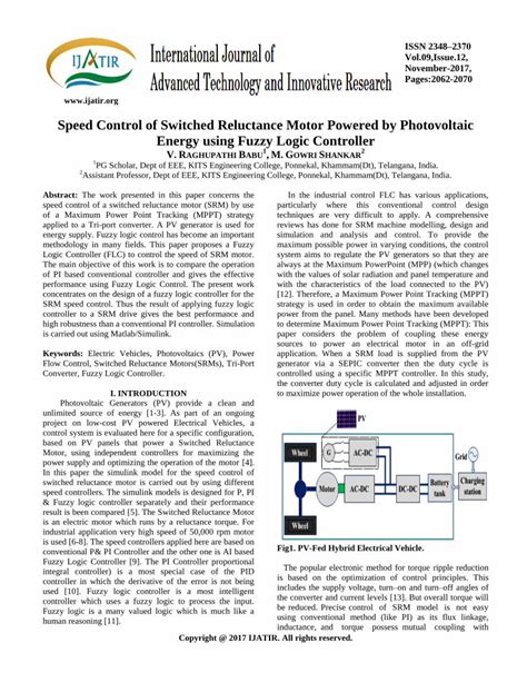 Pdf Speed Control Of Switched Reluctance Motor Powered By Dokumen Tips