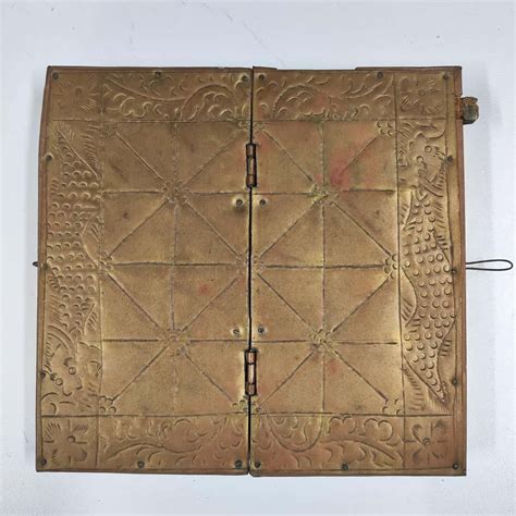 Antique Brass Nepalese Bagh Chal Board Games