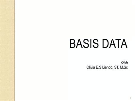 PPT BASIS DATA PowerPoint Presentation Free Download ID 5082903