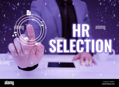 Handwriting Text Hr Selection Business Concept Process And Approached By Human Resources When