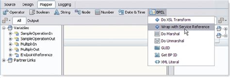The Bpel Designer Palette Elements Oracle Java Caps Bpel Designer And