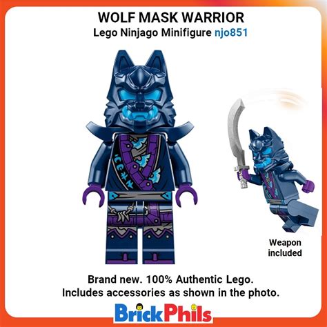 Lego Ninjago Minifigure Njo Wolf Mask Warrior Shopee Philippines
