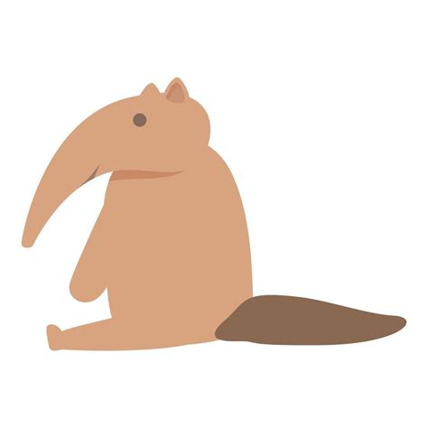 Sit Anteater Icon Cartoon Vector Ant Eater 16227474 Vector Art At Vecteezy