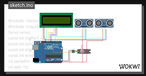 Smart Dustbin Wokwi ESP32 STM32 Arduino Simulator