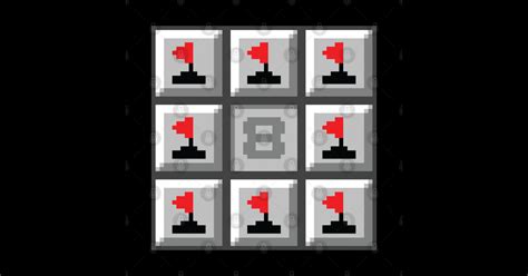 Minesweeper Red Flags Minesweeper Sticker Teepublic