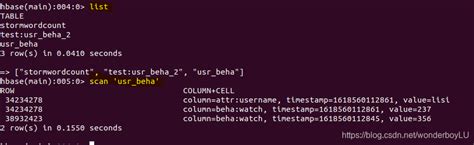 Hbase的实践操作（虚拟机linux系统）进入hbase Csdn博客
