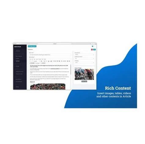 PHP JavaScript Responsive News Portal Development Service With Online