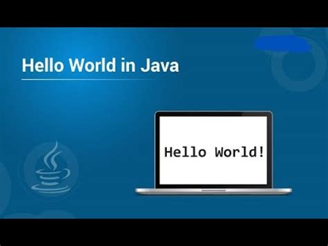 Hello World Program Using Java YouTube
