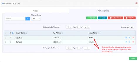 Configuring VMware Monitoring Network Monitoring Tools