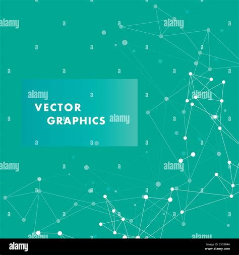 Vector Connect Lines And Dots Banner Template For Technology Biology Molecule Futuristic