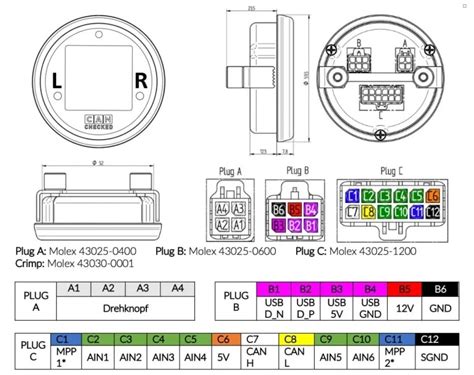 ECUMaster MFD15 Can Bus Multi Display 52mm NMS